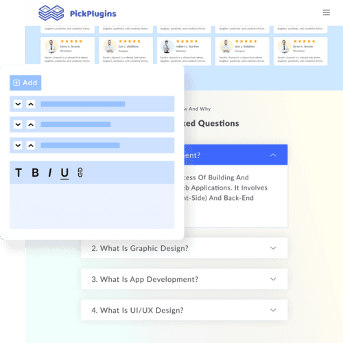 Accordions Plugin for WordPress - PickPlugins